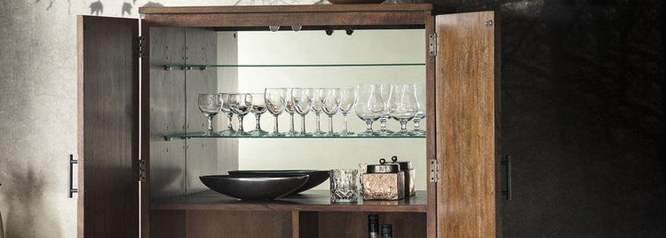 Modern Glass Display & Cocktail Cabinets – The Urban Mill