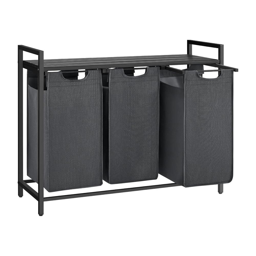 Three basket laundry hamper store