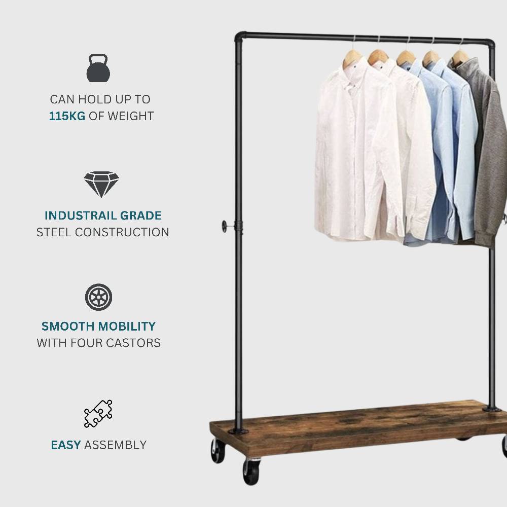 Clothing Rack Made From Pipes Industrial Pipe Clothing Rack Heavy Duty