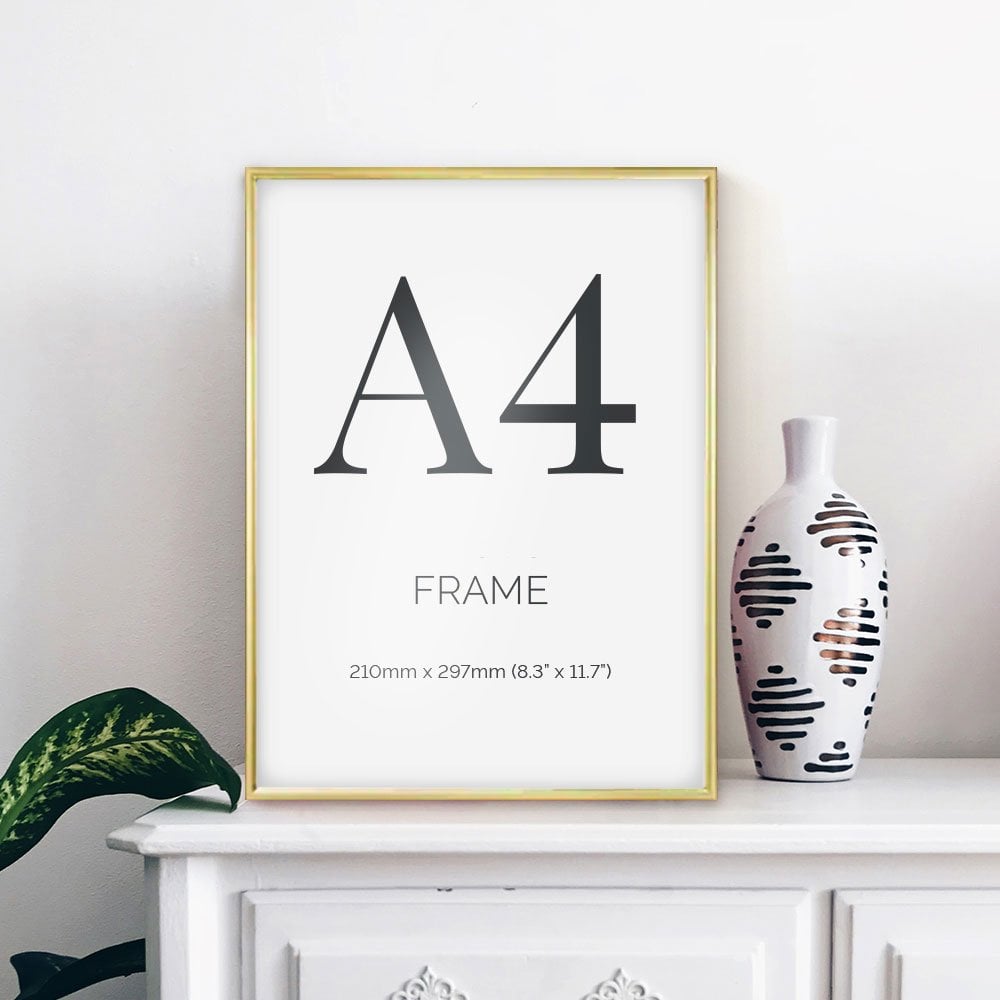 A4 Gold Photo Frame – The Urban Mill