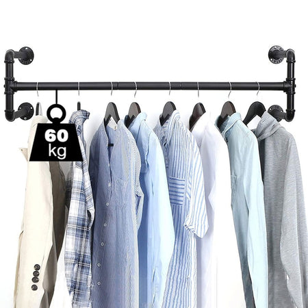 Pair of Wall Mounted Industrial Pipe Clothing Rail – The Urban Mill